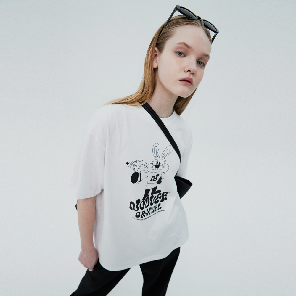 ZET 라인 티셔츠-화이트 ZET LINE TSHIRT-WHITE - 앤커버