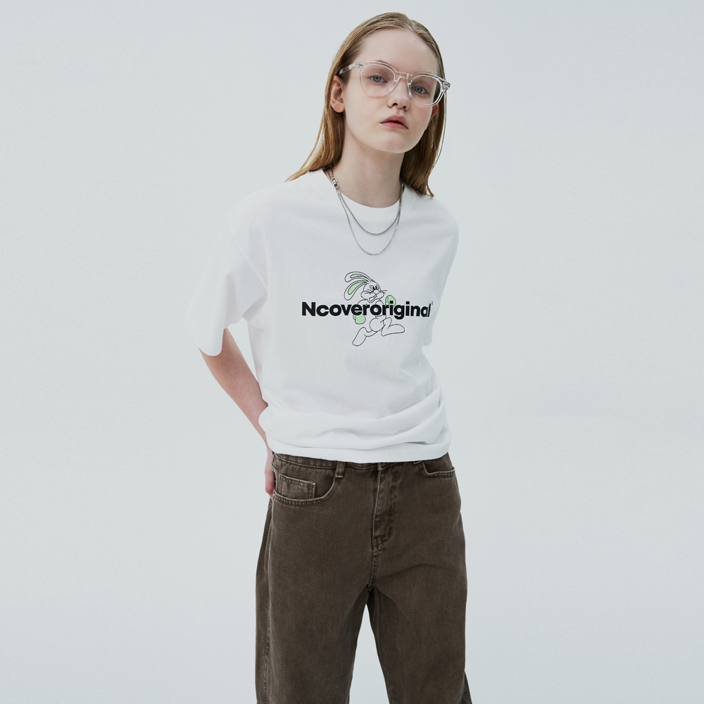 ZET 러닝 로고 티셔츠-화이트 ZET RUNNING LOGO TSHIRT-WHITE - 앤커버