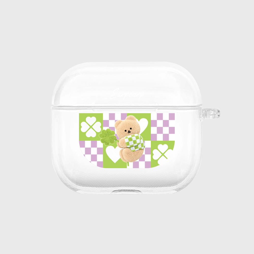 클로버 코비 패턴(에어팟3-클리어하드) CLOVER COVY PATTERN(AIRPODS3-CLEAR HARD) - 어프어프