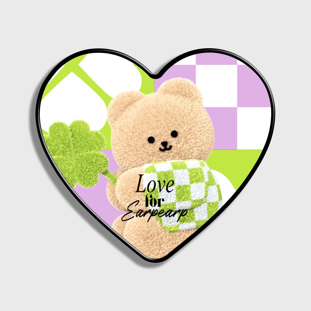 클로버 코비 패턴-퍼플(하트톡) CLOVER COVY PATTERN-PURPLE(HEARTTOK) - 어프어프