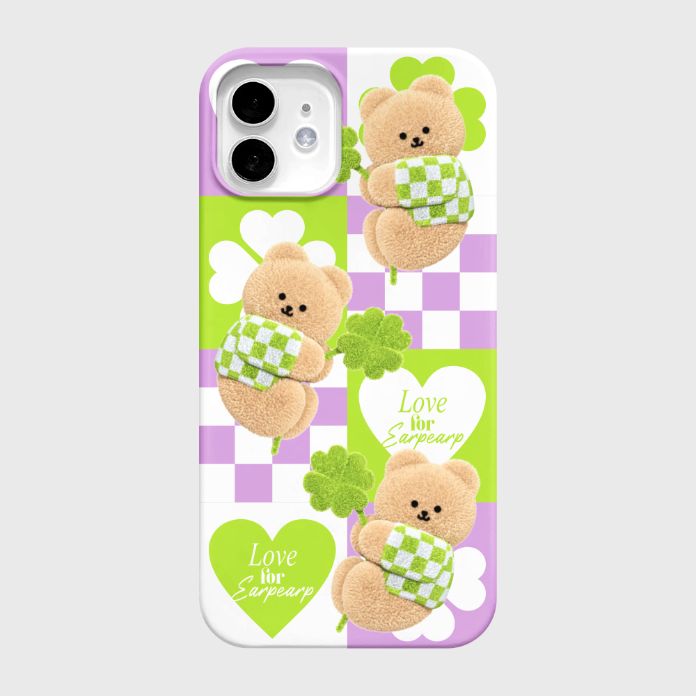 클로버 코비 패턴-퍼플(하드) CLOVER COVY PATTERN-PURPLE(HARD CASE) - 어프어프