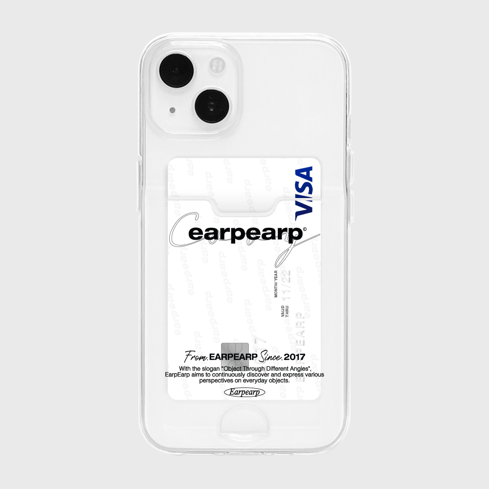 블랙 타이포 로고(카드수납-젤리) BLACK TYPO LOGO(CARD JELLY CASE) - 어프어프