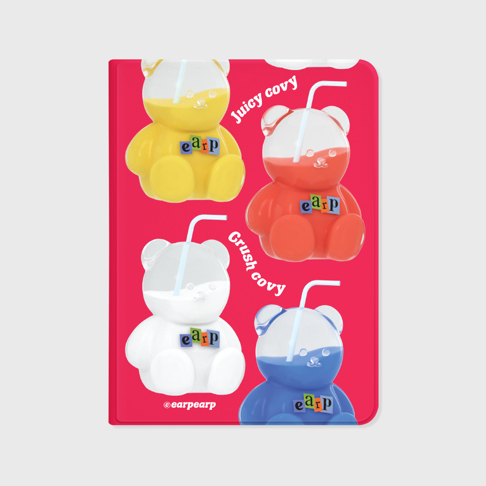 쥬씨 코비 패턴-레드(아이패드-커버) JUICY COVY PATTERN-RED(IPAD COVER) - 어프어프