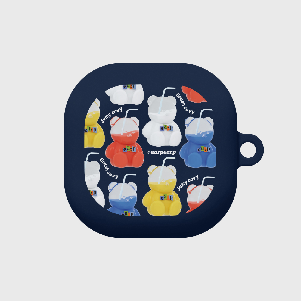 쥬씨 코비 패턴-네이비(버즈-컬러젤리) JUICY COVY PATTERN-NAVY(BUDS COLOR) - 어프어프