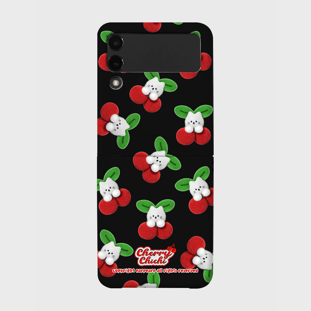 CHERRY CHICHI-BLACK(Z플립-하드) CHERRY CHICHI-BLACK(ZFLIP HARD CASE) - 어프어프