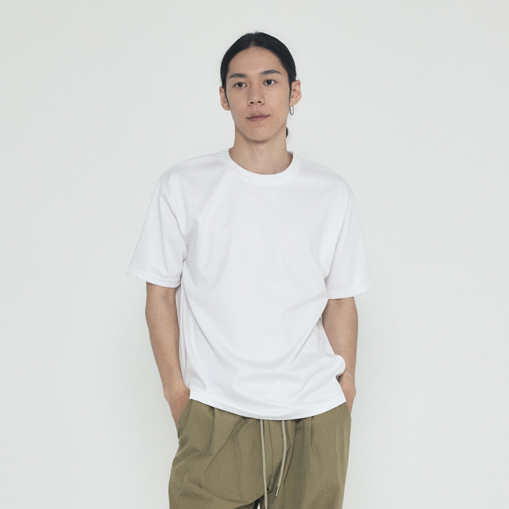 베이직 무지 반팔티셔츠 (화이트) BASIC MUJI SHORT SLEEVE (WHITE) - 아날로그무드