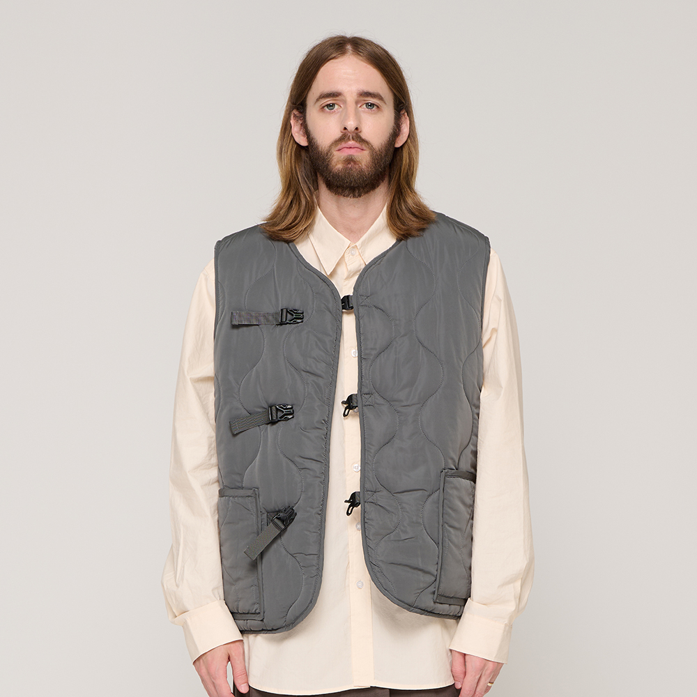 CB QUILTING PADDING VEST (GRAY) CB QUILTING PADDING VEST (GRAY) - 카고브로스