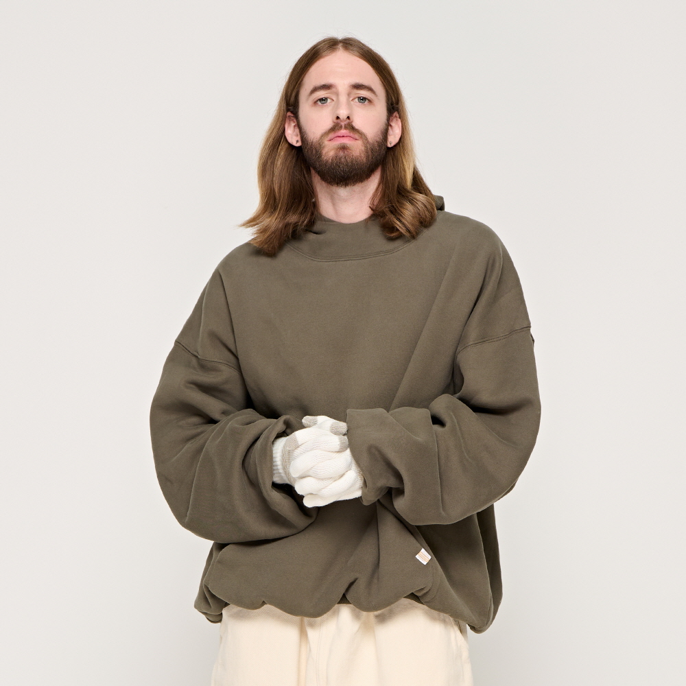 CB FLEECE ROLL UP OVER HOOD (KHAKI) CB FLEECE ROLL UP OVER HOOD (KHAKI ...