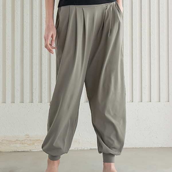 (FM10522)소프트 이지 하렘 팬츠_카키 (FM10522)Soft Easy Harem Pants_Khaki - 포머티브