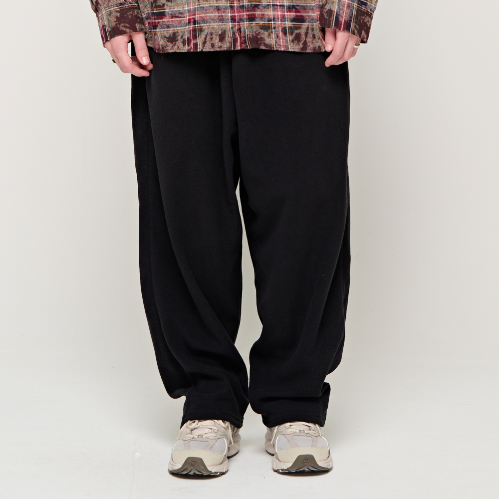 CB FLEECE WIDE PANTS (BLACK) CB FLEECE WIDE PANTS (BLACK) - 카고브로스