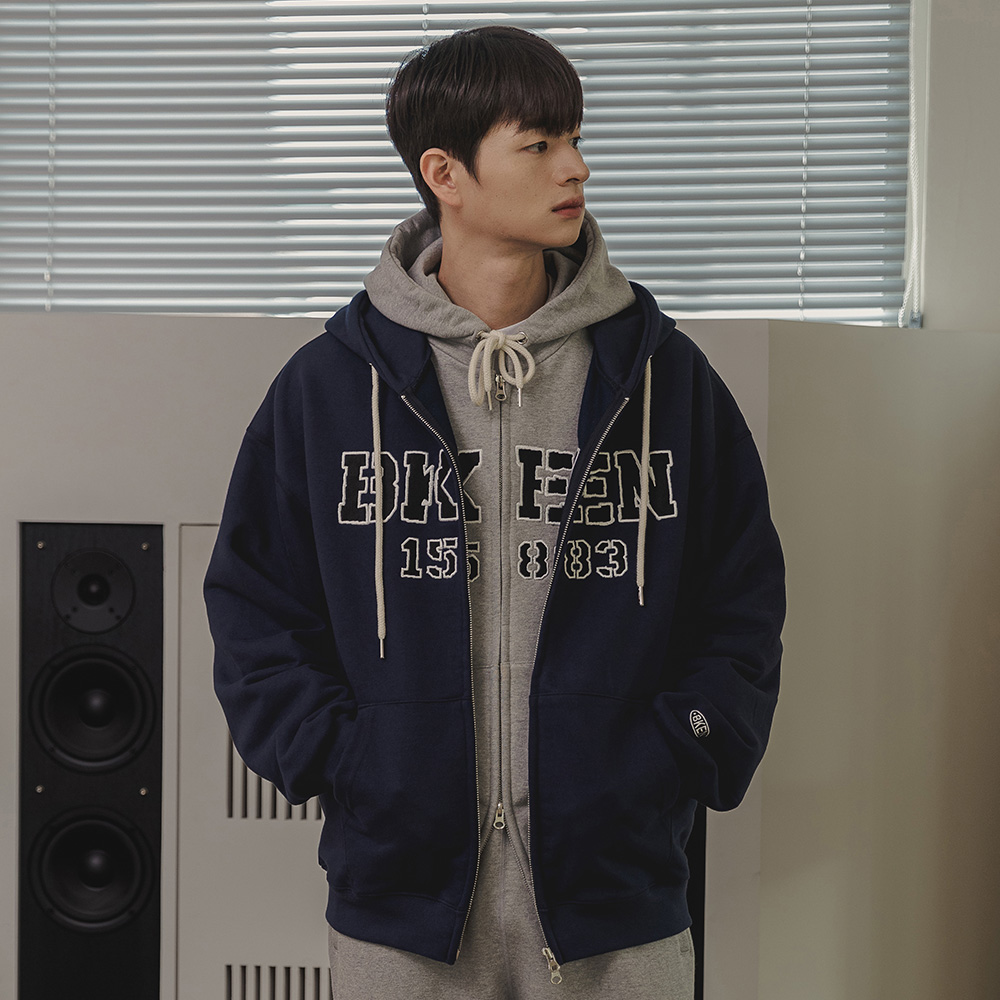 바켄 BKEN 1583 후드 집업 BK7990_네이비 Bakken BKEN 1583 Hoodid zip-up BK7990 ...