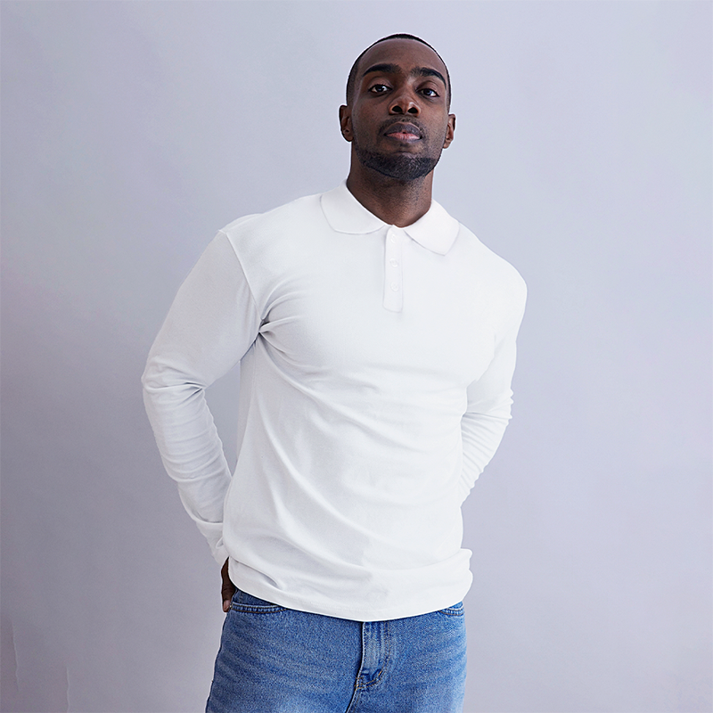 짐브로 메쉬 카라넥 머슬핏 긴팔 GBRO MESH COLLAR NECK MUSCLE FIT LONG SLEEVE - 짐브로