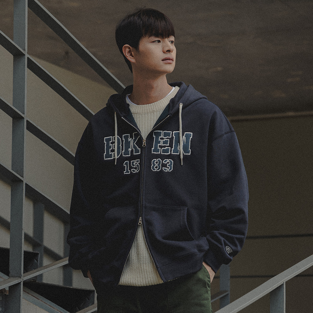 바켄 BKEN 1583 후드 집업 BK7990_차콜 Bakken BKEN 1583 Hoodid zip-up BK7990 ...