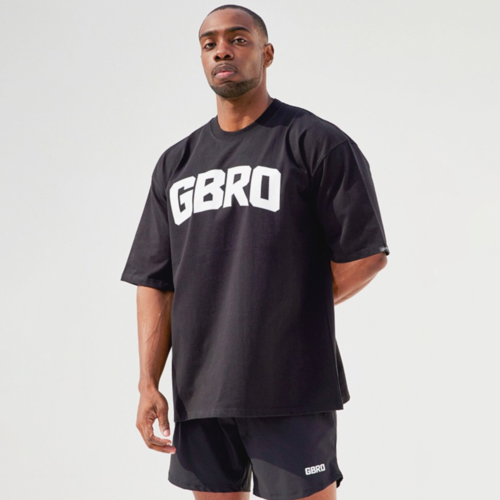 짐브로 헤비웨이트 아치로고 반팔 GYMBRO HEAVYWEIGHT ARCH LOGO OVER FIT T SHIRTS - 짐브로