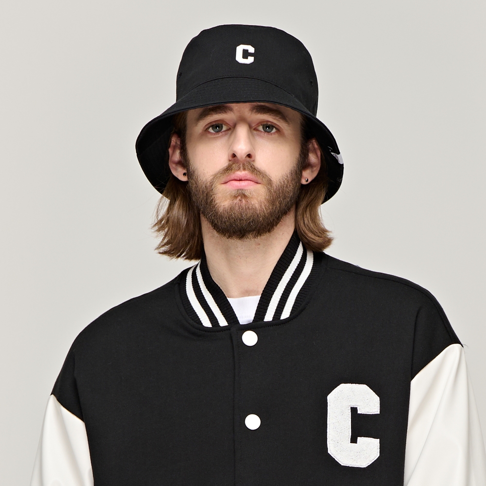 CB LOGO ROUND BUCKET HAT (BLACK) CB LOGO ROUND BUCKET HAT (BLACK) - 카고브로스