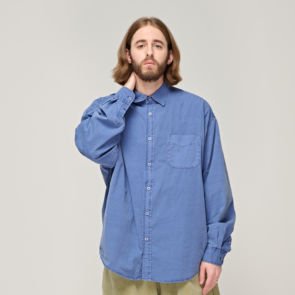CB PIGMENT SHIRT (NAVY) CB PIGMENT SHIRT (NAVY) - 카고브로스