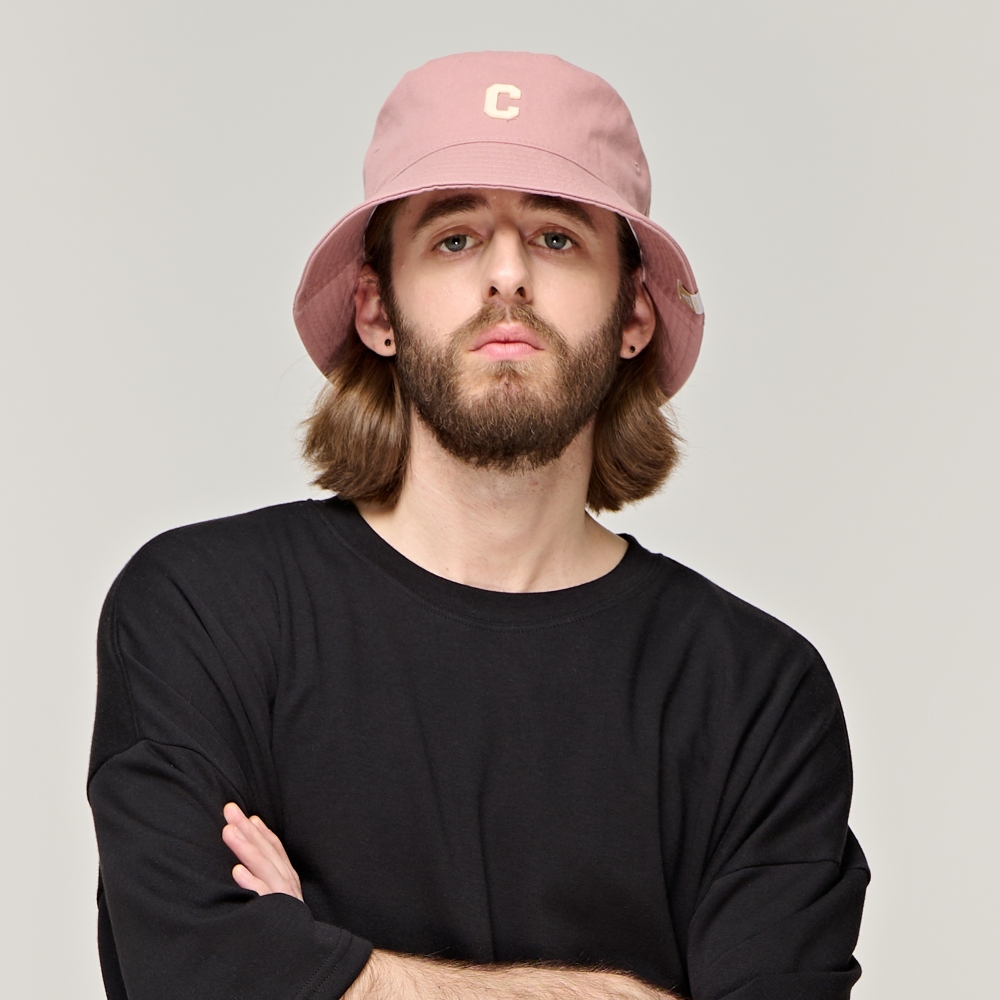 CB LOGO ROUND BUCKET HAT (PINK) CB LOGO ROUND BUCKET HAT (PINK) - 카고브로스