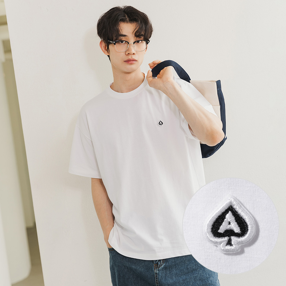 앨빈클로 스페이드 A 오버핏 반팔티 AST4567 (9 COLOR) ALVINCLO SPADE A SHORT SLEEVED T ...