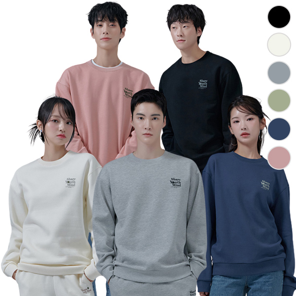 공용 CHEST 그래픽 기모 MTM T-SHIRT/6Color Unisex CHEST Graphic Brushed MTM T ...