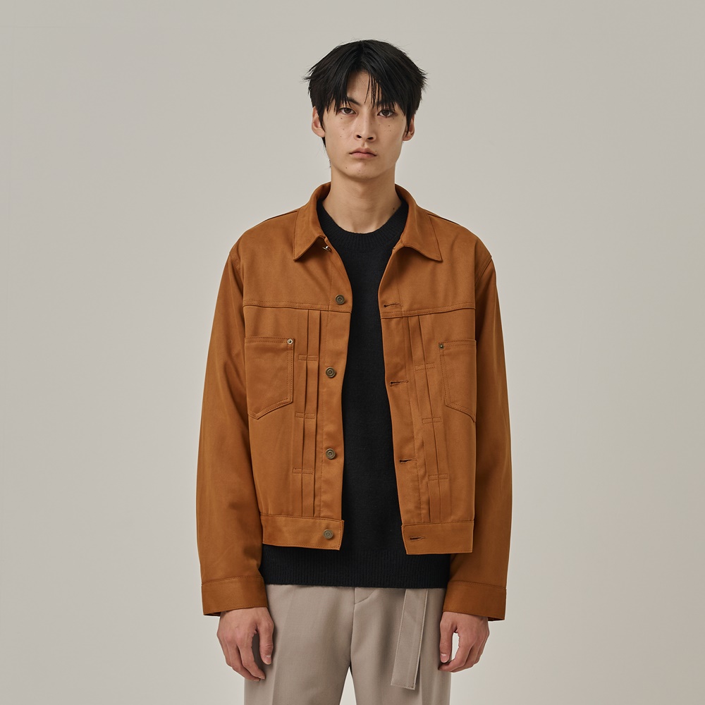 스웨이드 트러커 자켓 (카멜) Suede Tracker Jacket - 아날로그무드