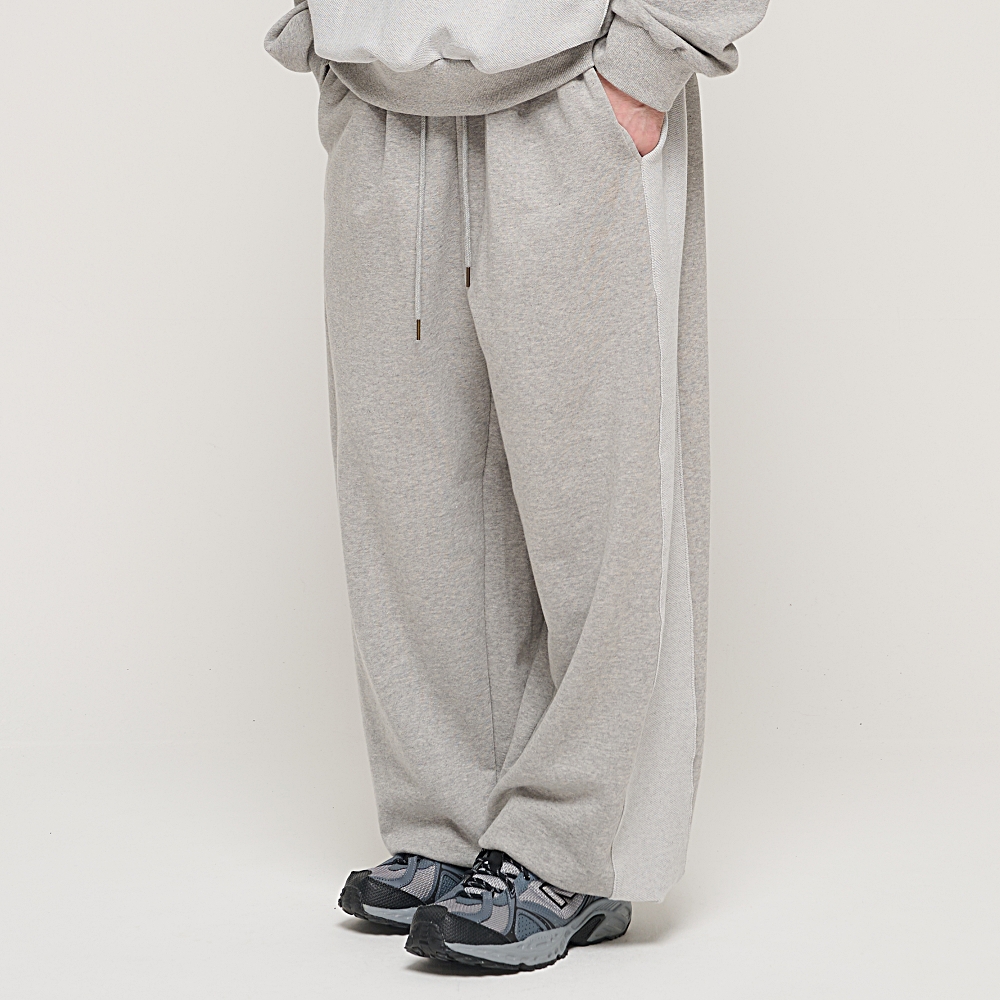 Y2K STYLE BASIC OVERSIZED SWEAT PANTS (GRAY) Y2K STYLE BASIC OVERSIZED ...