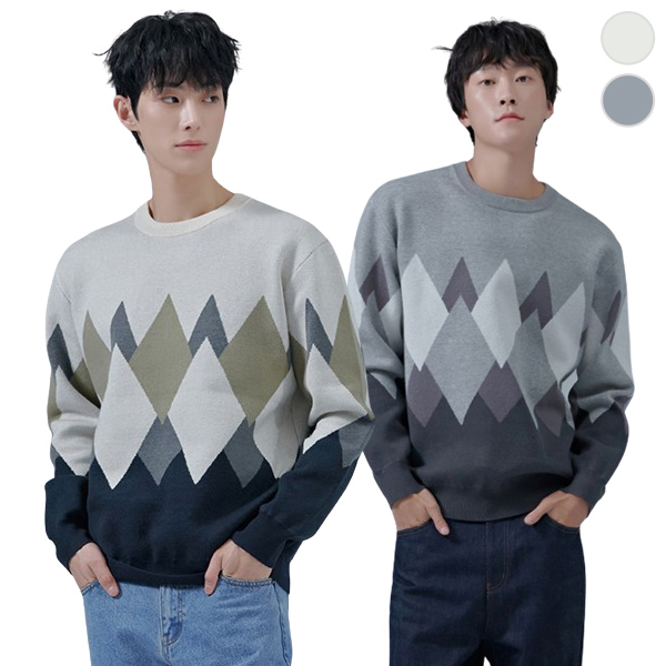 ARGYLE 패턴 SWETER/2Color ARGYLE Pattern SWETER/2Color - 체이스컬트