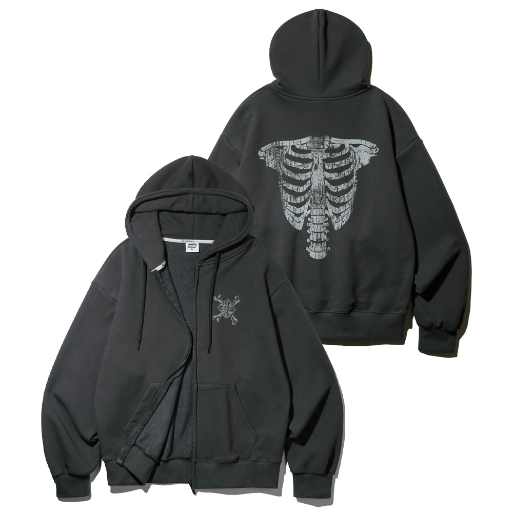 앨빈클로 본 오버핏 후드집업 AZH890 ALVINCLO BONE OVER FIT ZIP-UP HOODIE AZH890 - 앨빈클로