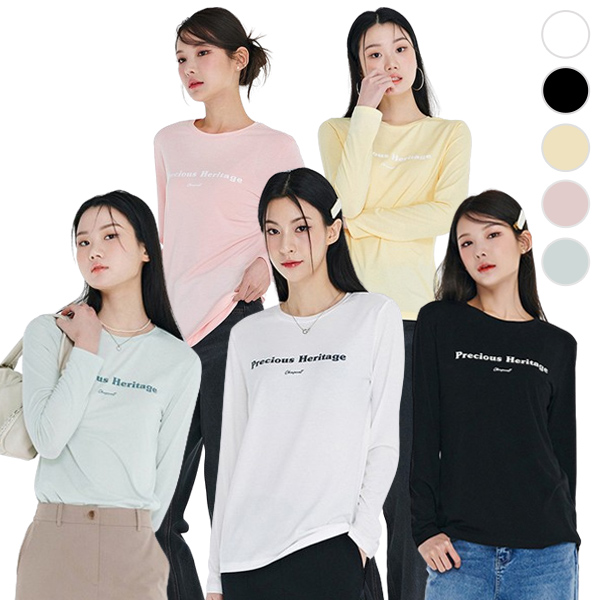 LETTRING 베이직 T-SHIRT/5Color LETTRING Basic T-SHIRT/5Color - 체이스컬트