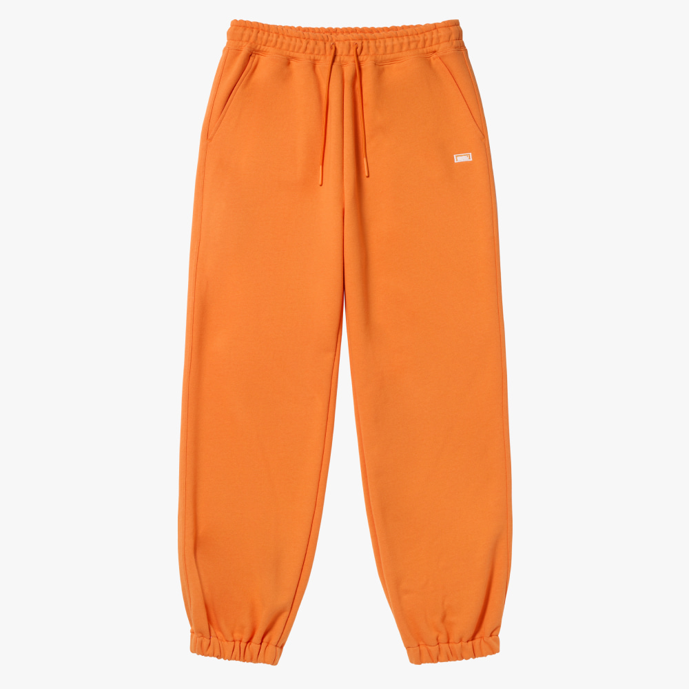 ESSENTIAL BOX LOGO JOGGER-ORANGE ESSENTIAL BOX LOGO JOGGER - 골스튜디오