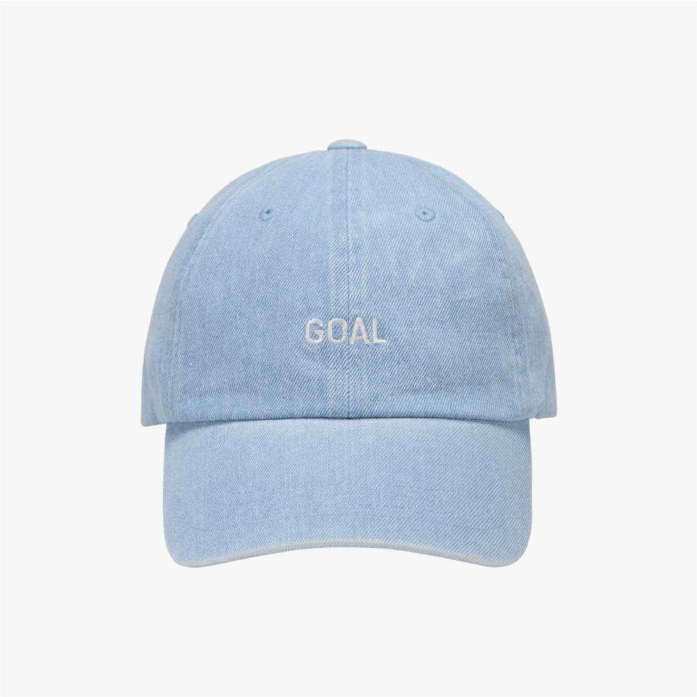 GOAL EMBROIDERY DENIM BALL CAP-SKY BLUE GOAL EMBROIDERY DENIM BALL CAP ...