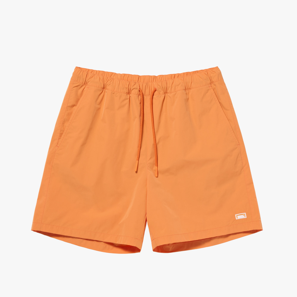 ESSENTIAL BOX LOGO MESH LINED SHORTS-ORANGE ESSENTIAL BOX LOGO MESH ...