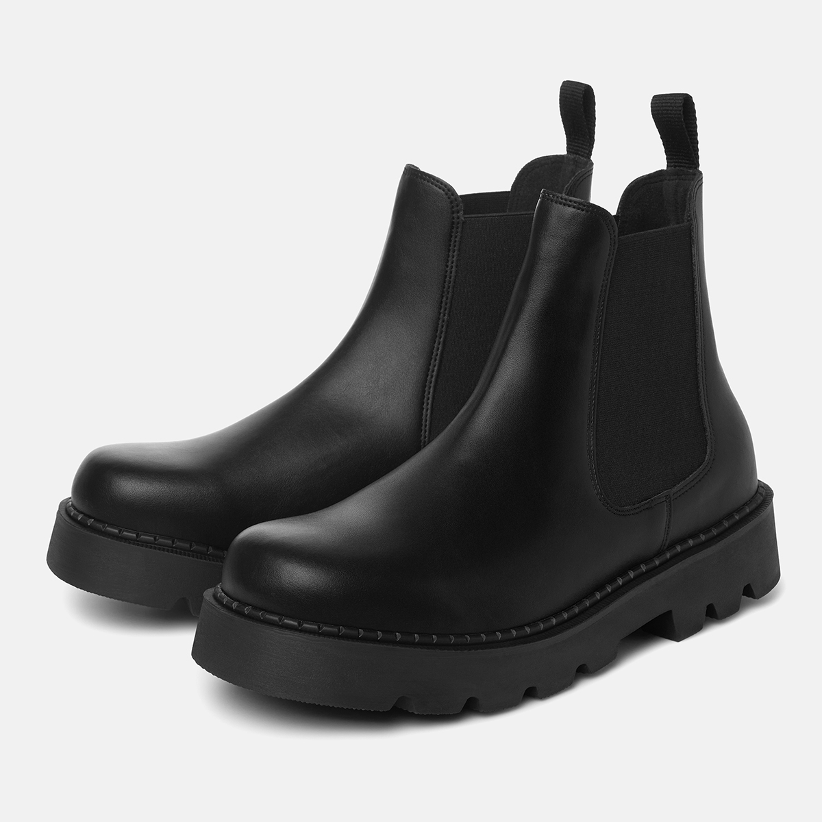 7cm 스퀘어토 청키솔 첼시부츠 워렌 7cm SQUARE TOE CHUNKY CHELSEA BOOTS WARREN - 클레용