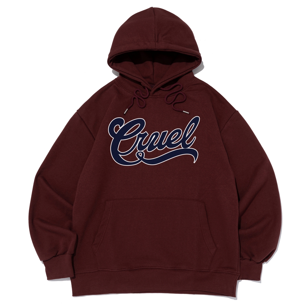 [기모선택] CRUEL LOGO HOOD T-SHIRT (WHINE) CRUEL LOGO HOOD T-SHIRT (WHINE ...